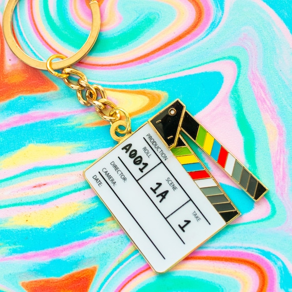 MOVABLE Cinema Film Slate Keychain by Chloe Cruz | Etsy