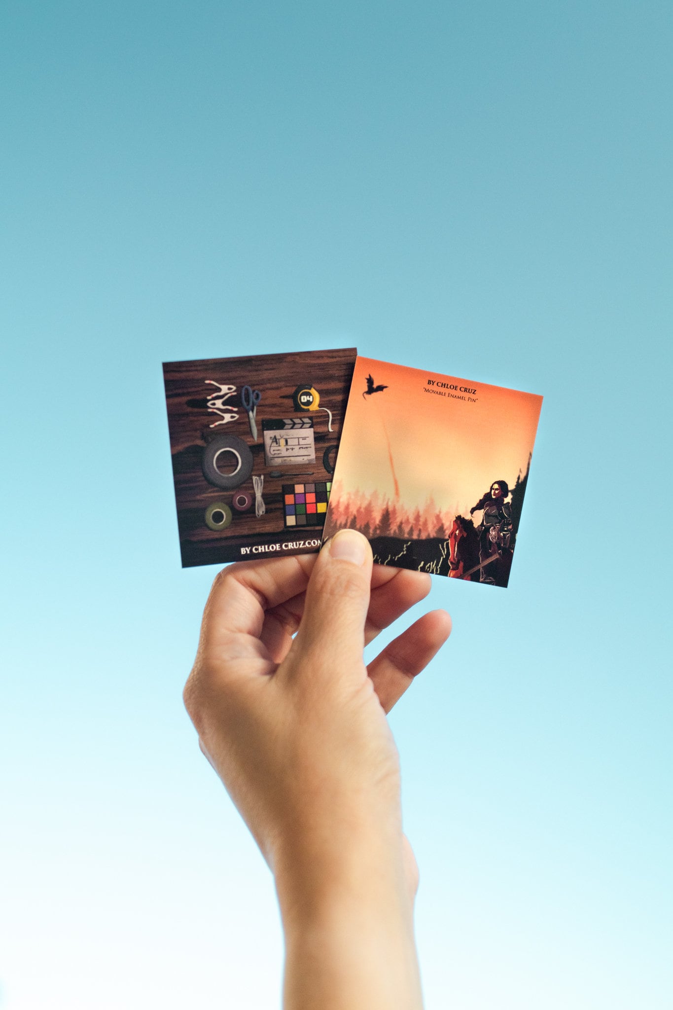 MOVABLE Film Slate Enamel Pin blank by Chloe Cruz - Etsy