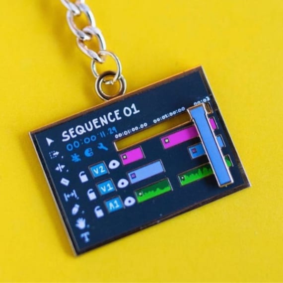 Video Editor Timeline Movable Keychain by Chloe Cruz | Etsy