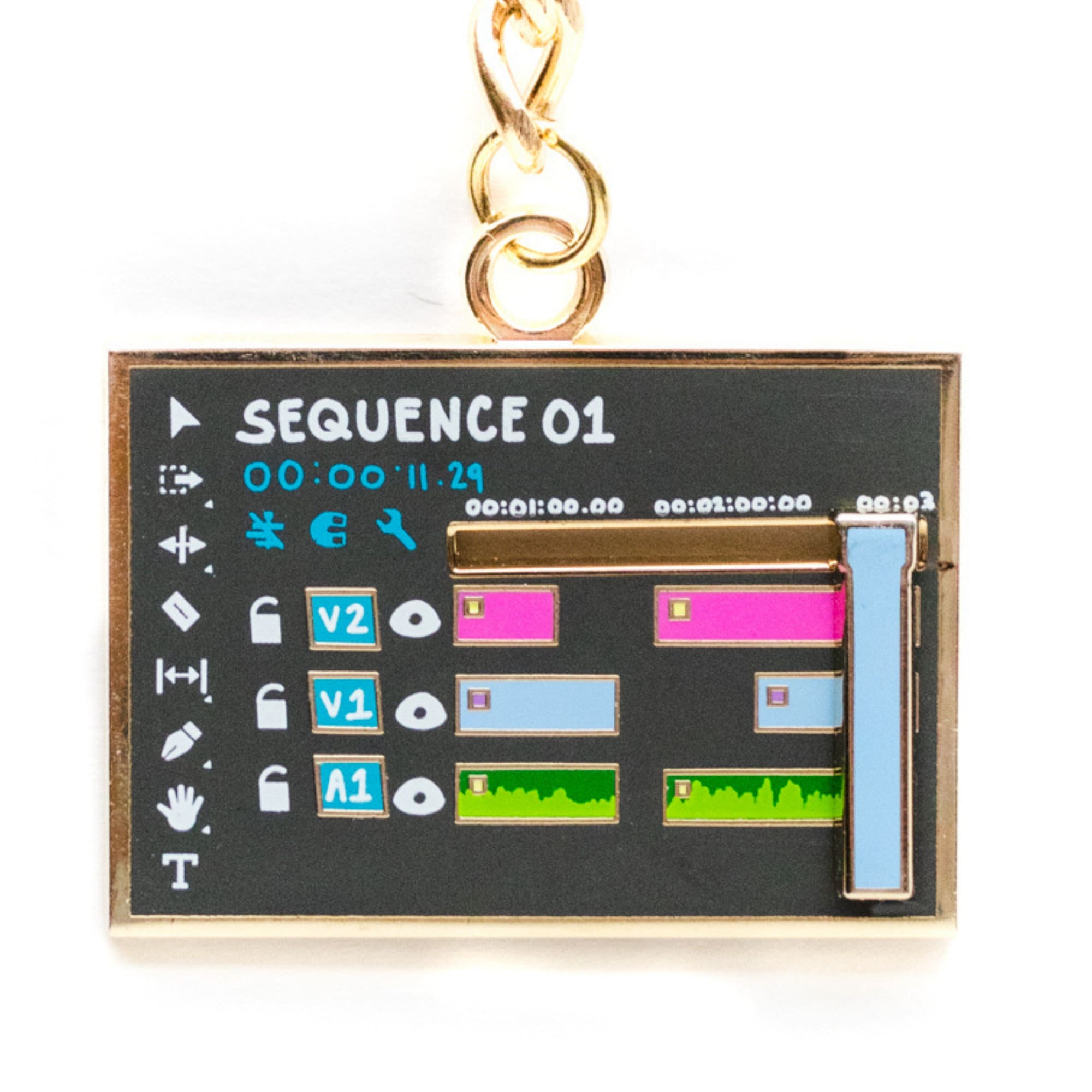 Video Editor Timeline Movable Keychain by Chloe Cruz | Etsy