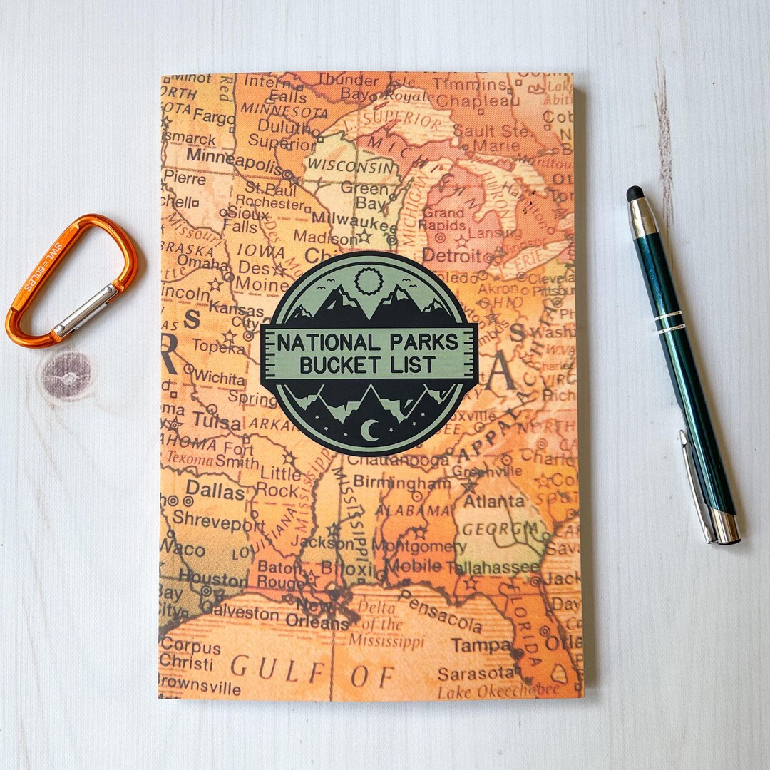 National Parks Planner Journal, US National Park Travel Planner, Log ...