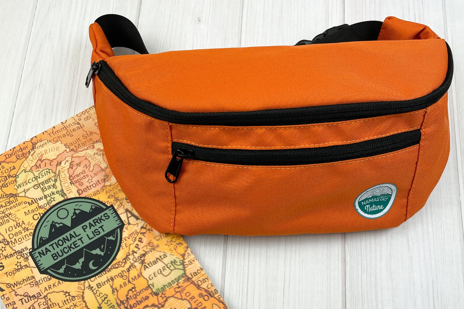 Orange Fanny Pack, Crossbody Bag, Sling Bag, Waist Bum Bag, Hiking ...