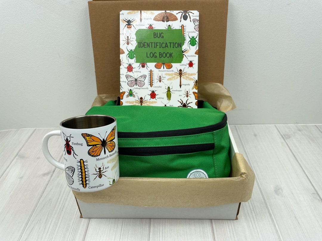 Insect Lovers Gift Box, Insect Bug Log Book, Fanny Pack, and Mug ...