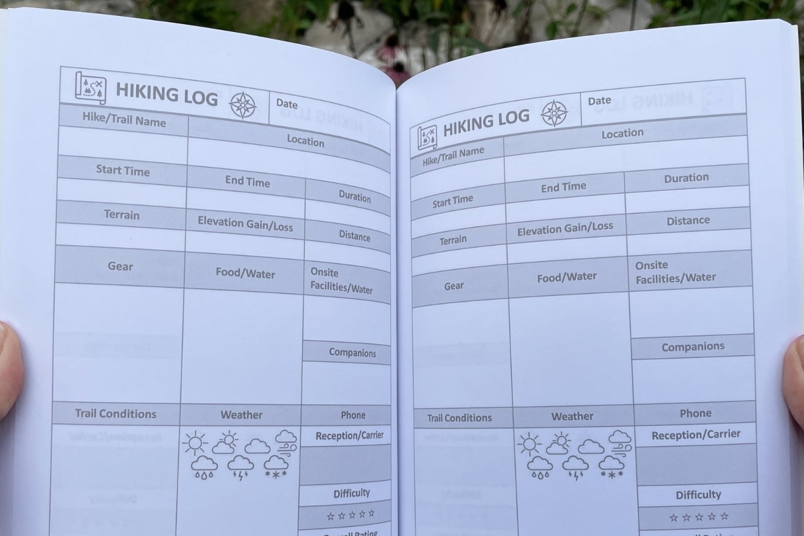 Hiking Journal Hikers Log Book Hiking Trail Notebook - Etsy