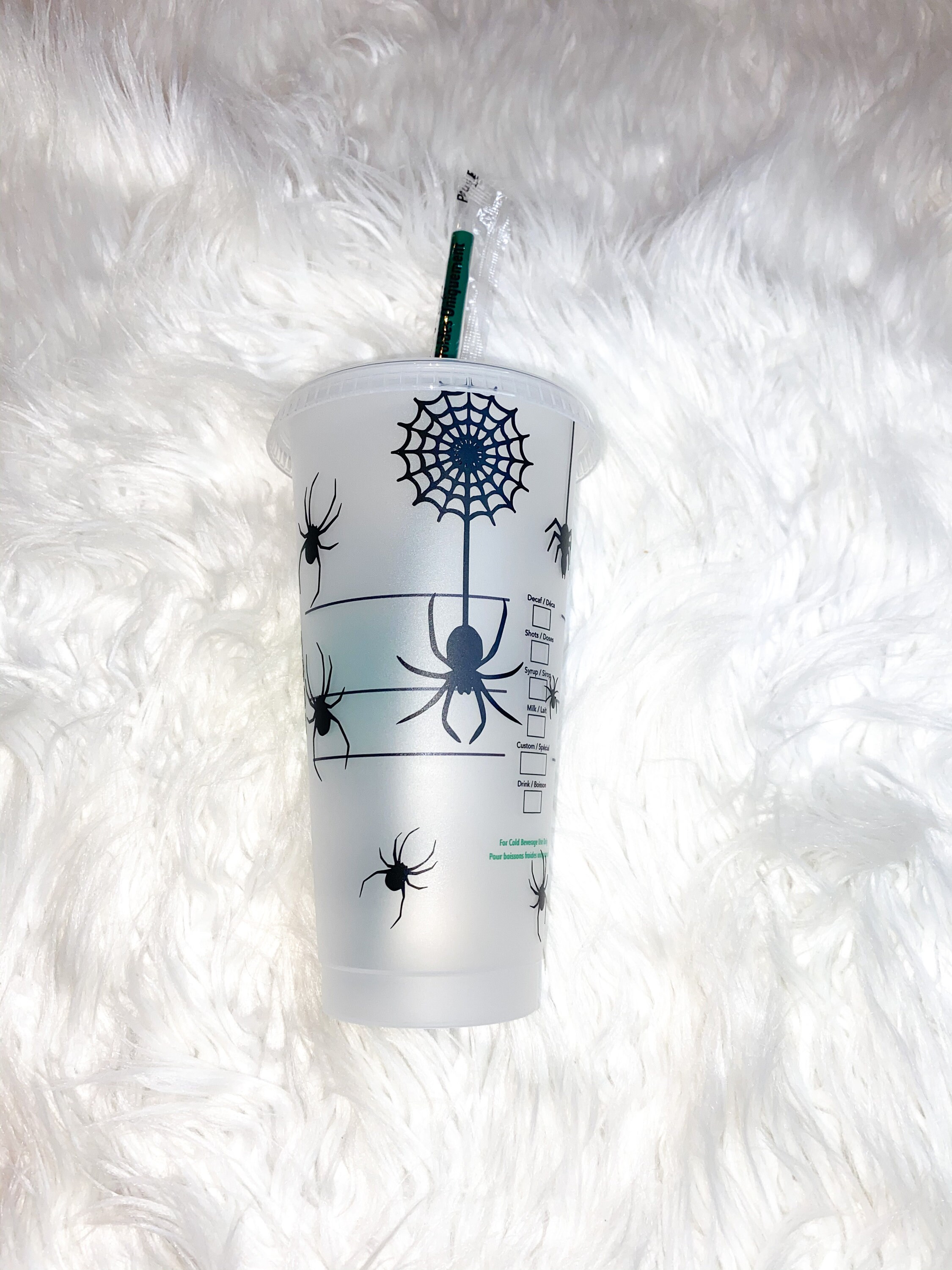 Halloween Spiders Starbucks Cup Personalized - Etsy
