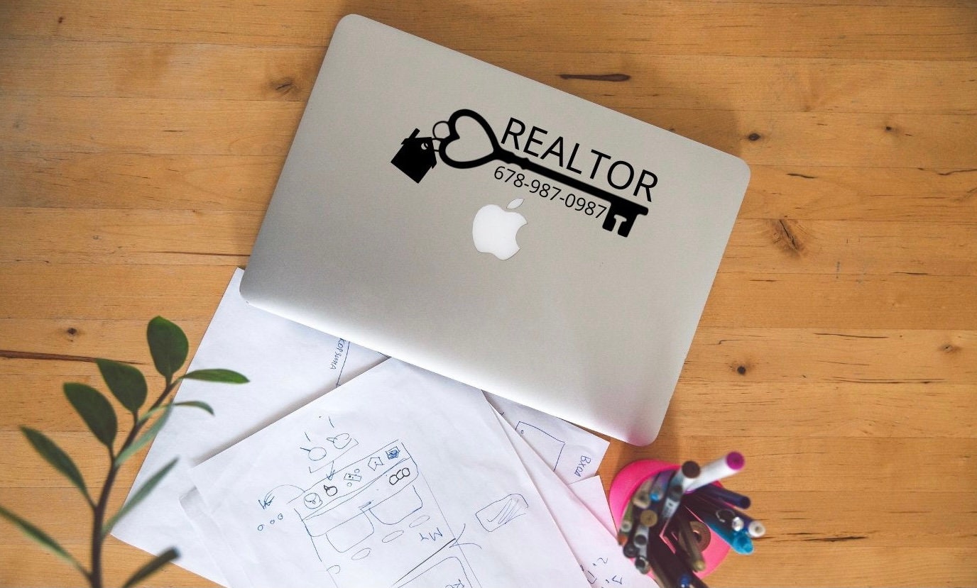 Realtor Decal Realtor Car Decal Realtor Sticker Real - Etsy