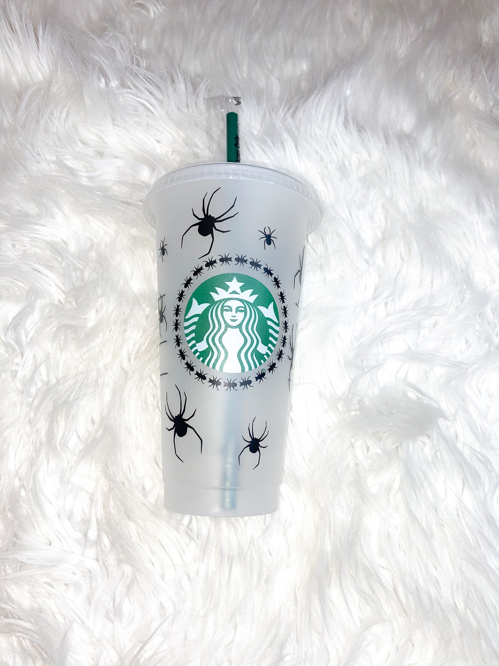 Halloween Spiders Starbucks Cup Personalized - Etsy