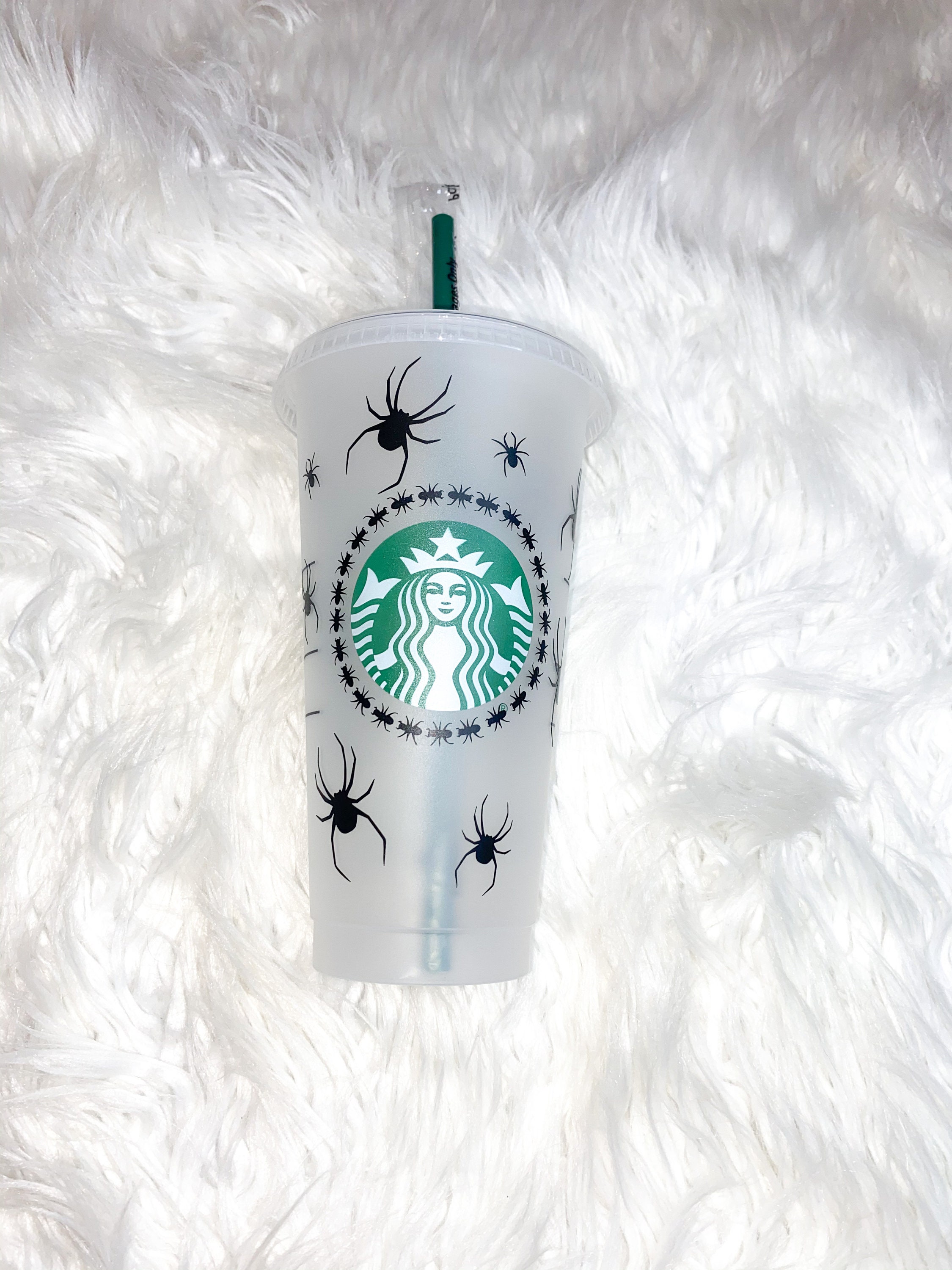 Halloween Spiders Starbucks Cup Personalized - Etsy