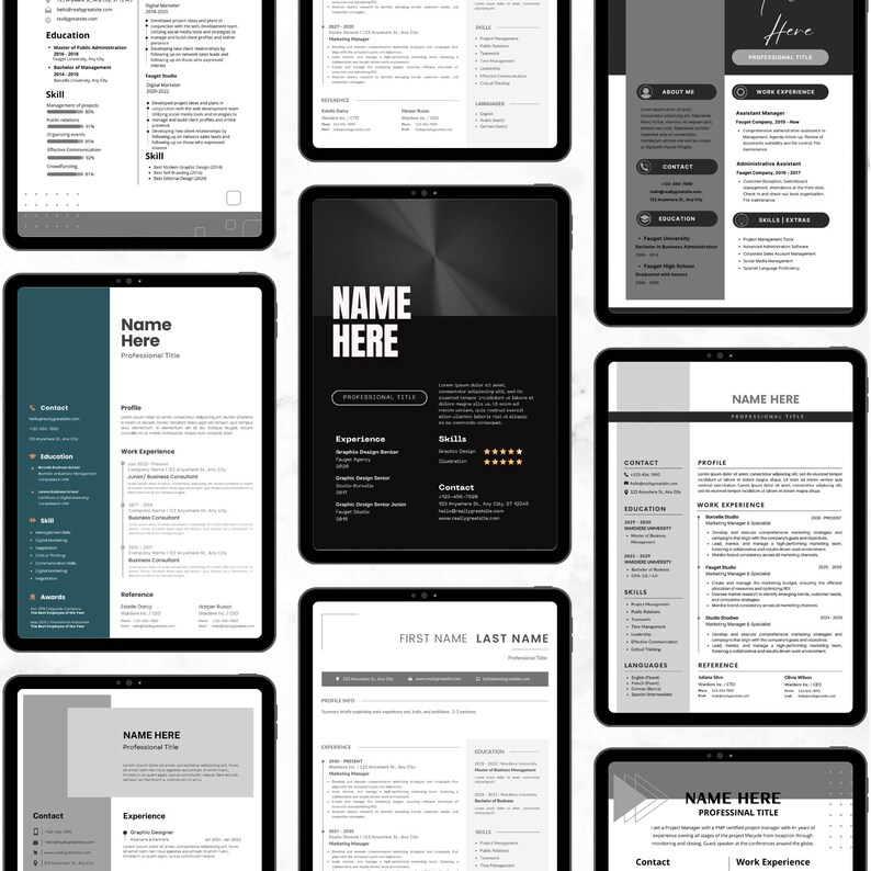 20 Canva Resume Templates | Modern ATS Friendly Resume Designs ...