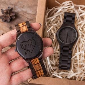 Custom Wood Watch, Wooden Watch, Engraved Wood Watch for Men ...