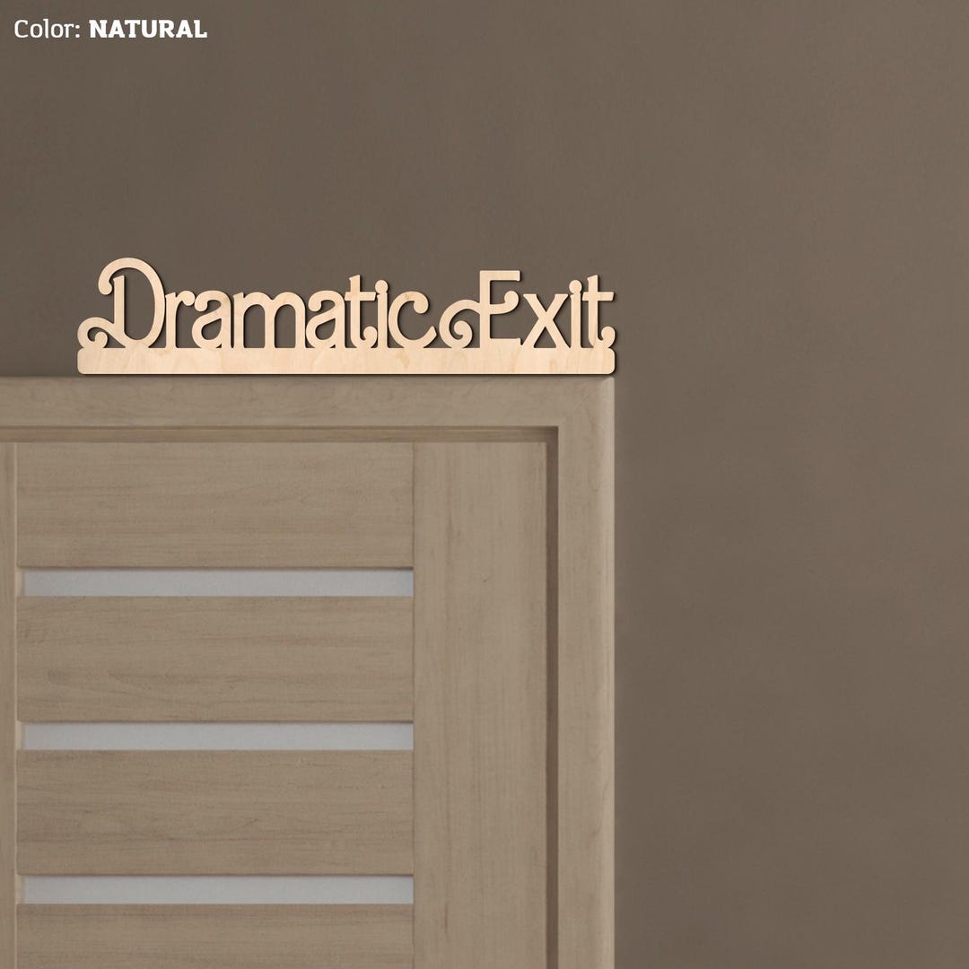 Dramatic Exit Door Topper,door Corner Decor,over the Door Decor,door ...