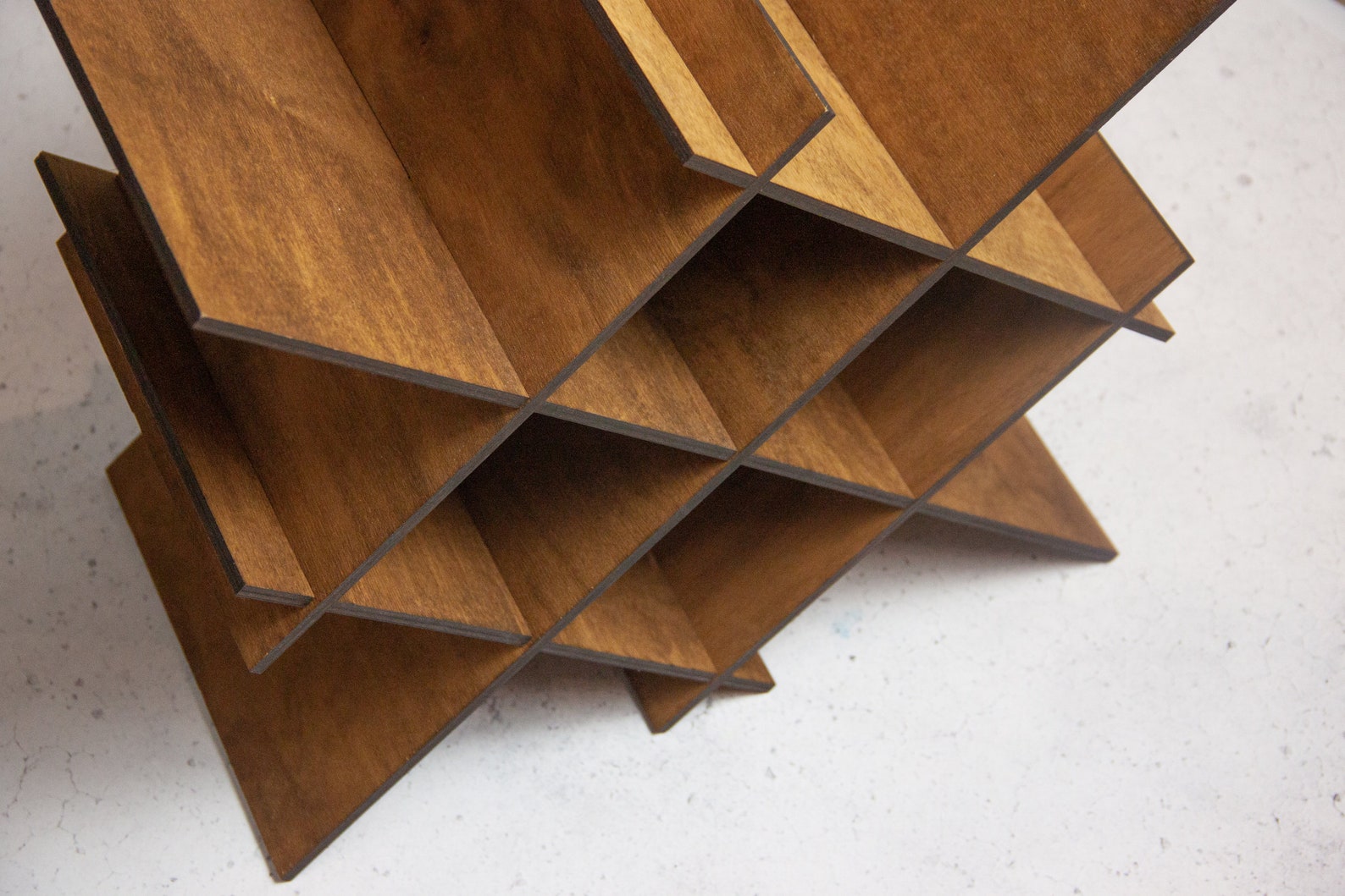 Rustic Wood Wine Rack, Wine Cube Storage, Countertop Wood, Countertop ...