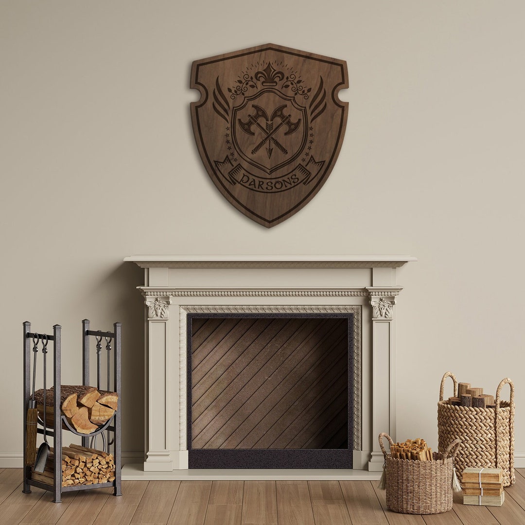 Custom Family Crest Sign, Family Crest Plaque, Coat of Arms Plaque ...