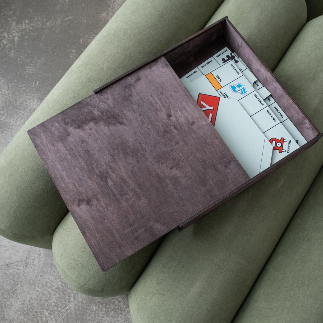 Personalized Monopoly Box, Monopoly Board Holder, Monopoly Storage ...