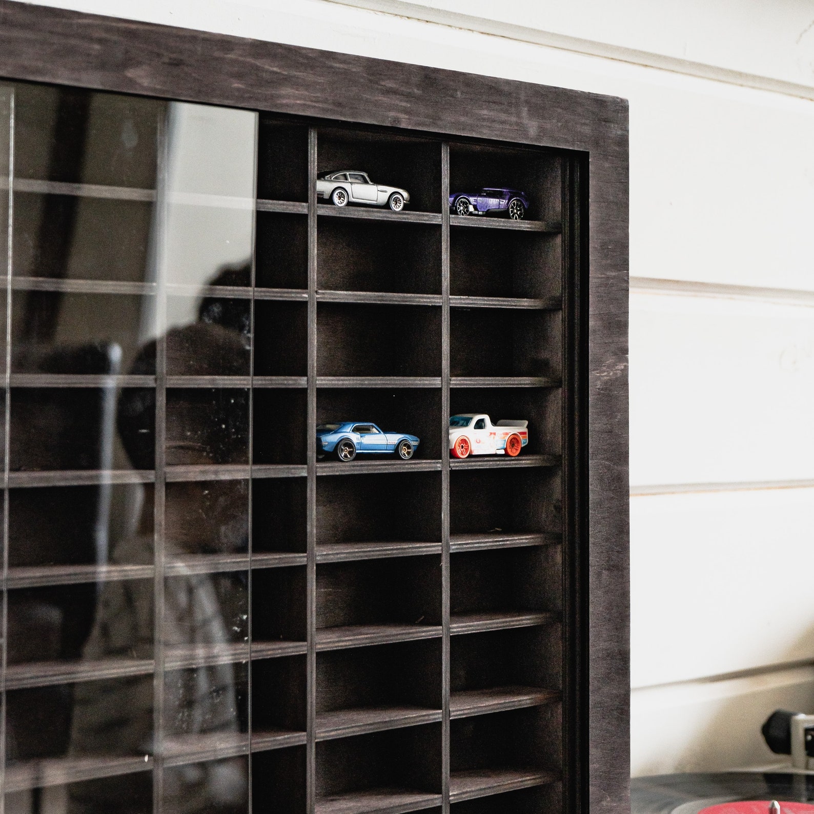 Car Display Case, Toy Car Storage, Wood Display Cabinet, Car Show Case ...