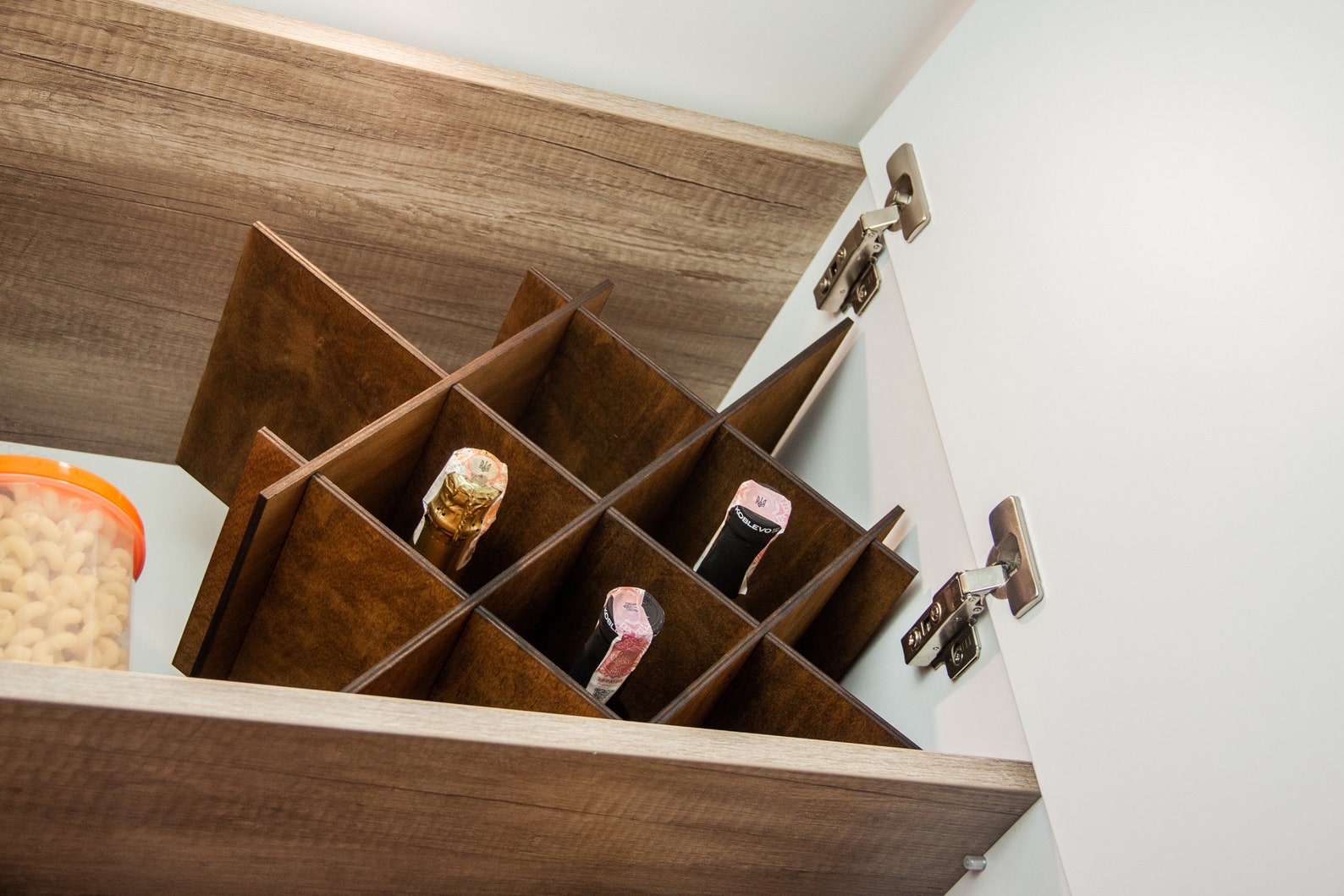 Rustic Wood Wine Rack, Wine Cube Storage, Countertop Wood, Countertop ...