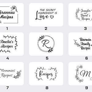 Personalized Wooden Recipe Box, Custom Recipe Box, Recipe Box Wedding ...