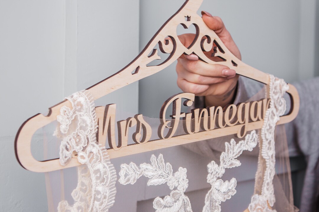 Custom Hanger for Wedding Mrs Hanger for Wedding Dress Bride - Etsy
