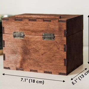 Recipe Box and Cards for Bridal Shower, Personalized Recipe Box 5x7 ...