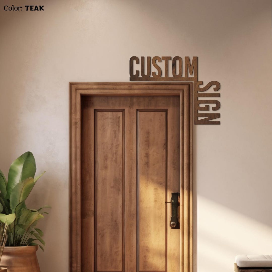 Custom Door Corner, Custom Door Topper, Door Corner Decor, Over the ...