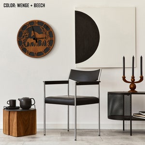 Horse Wall Clock, Western Wall Clock, Wooden Wall Clock, Farmhouse ...