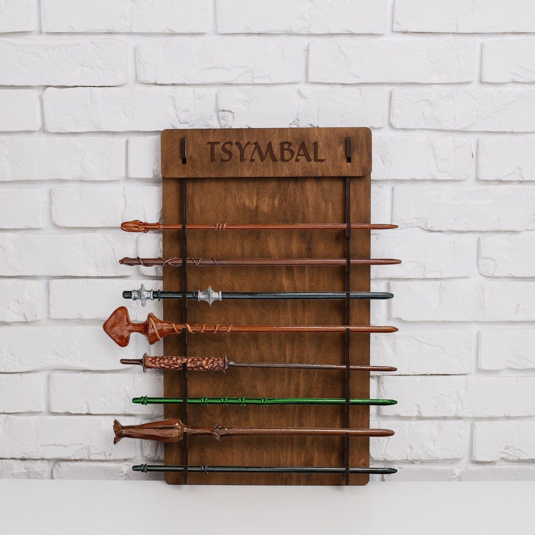 Wand Display Wall, Wand Holder Display, Wand Rack, Wizarding Wand Stand ...