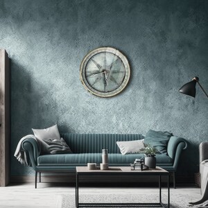Compass Wall Clock, Wind Rose Clock, Travel Wall Clock, Nautical Wall ...