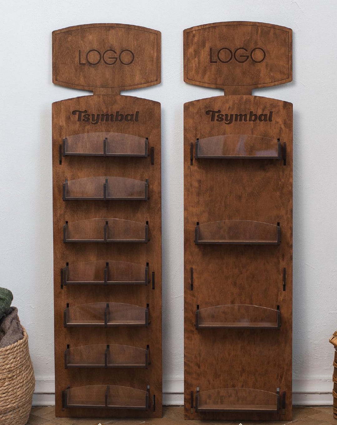 Personalized Wall Sticker Display Stand, Wooden Greeting Card Display ...