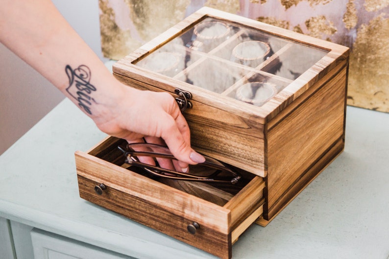 Watch Box for Men Personalized, Watch Box With Drawer, Watch Box and ...