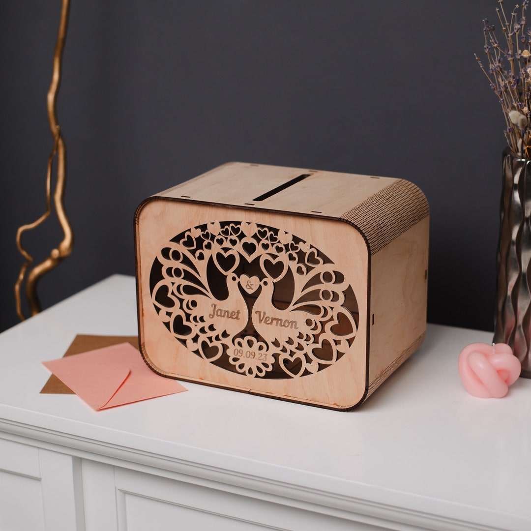 Wedding Card Box Custom, Wedding Card Box With Slot, Wedding Card Box ...