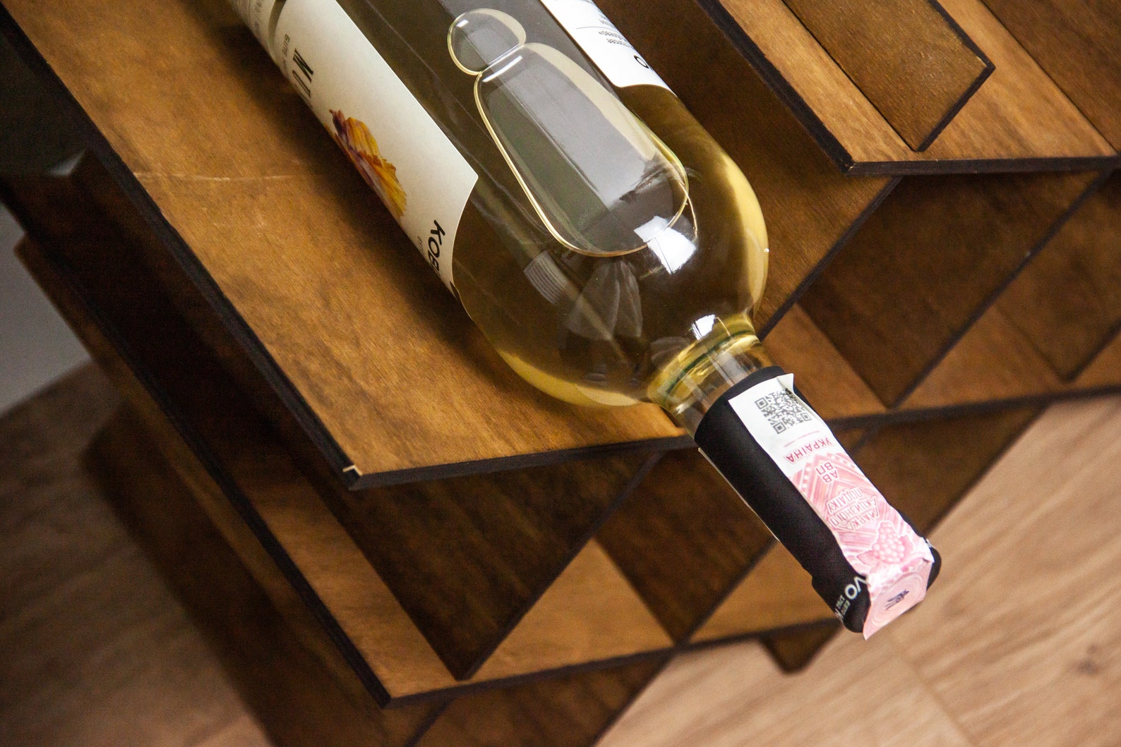 Rustic Wood Wine Rack, Wine Cube Storage, Countertop Wood, Countertop ...