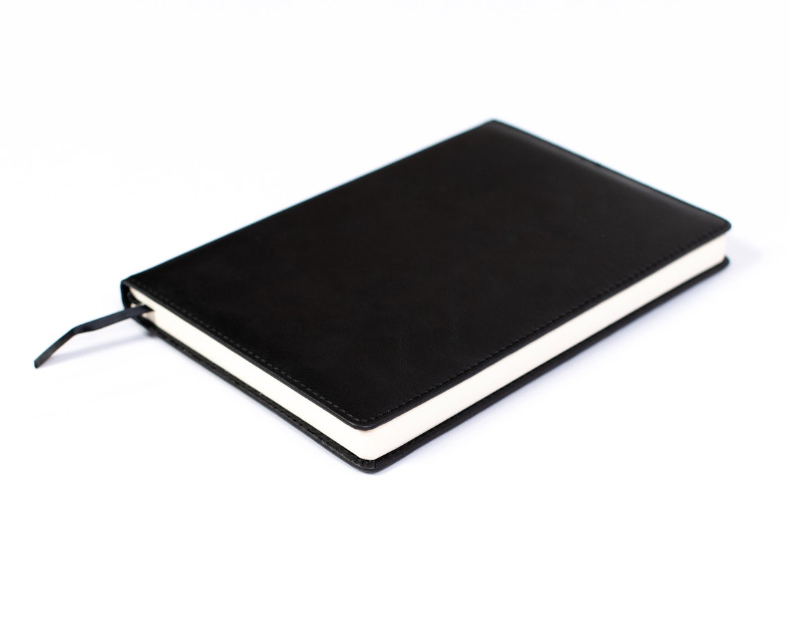 Personalised Navy A5 Leather Notebook - Etsy