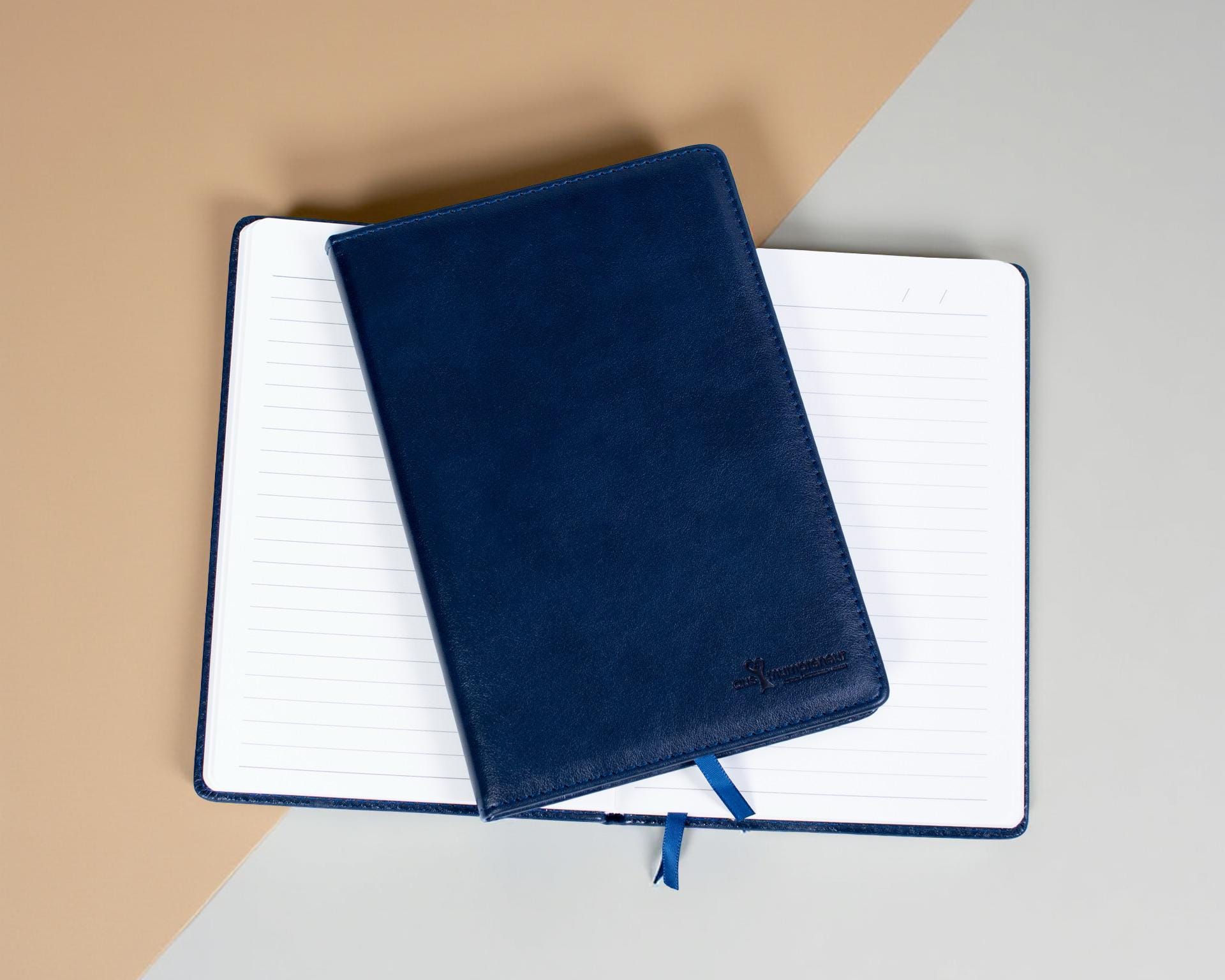 Personalised Navy A5 Leather Notebook - Etsy