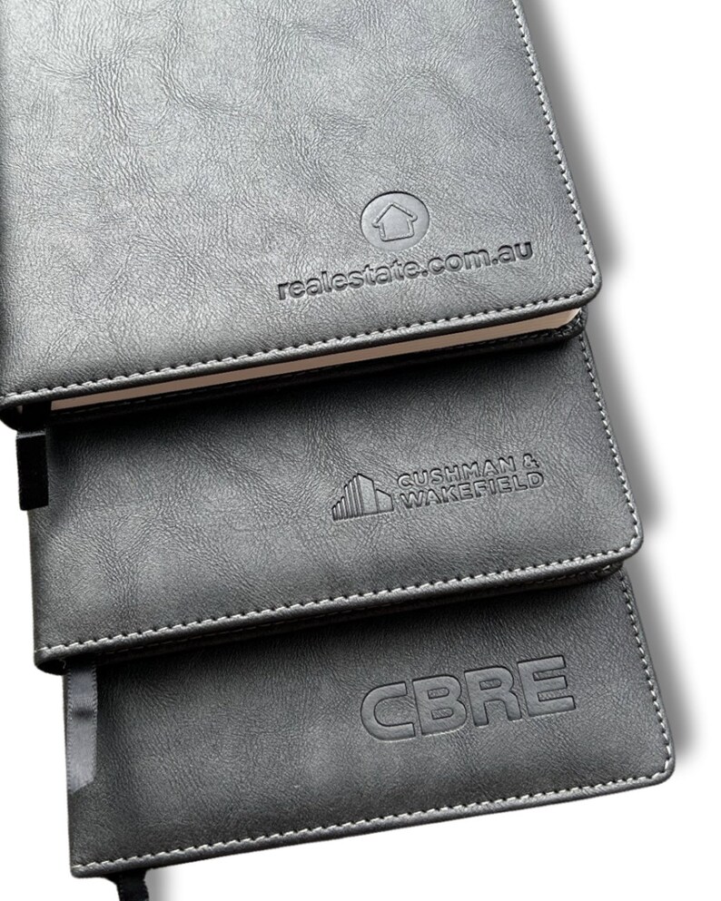 Branded Leather Notebook - Etsy