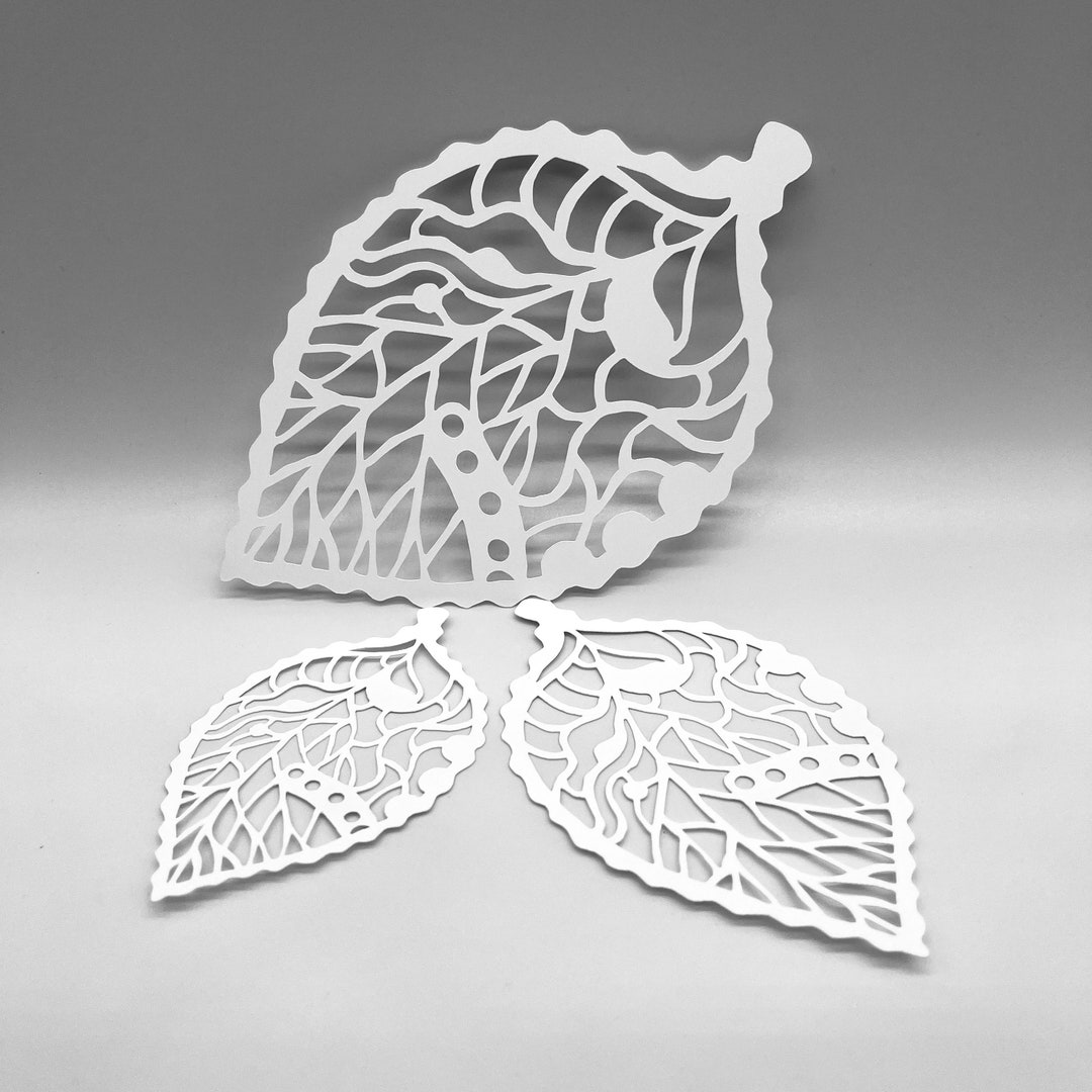 MASK | Funky Leaf Set | Mixed Media by RHONDA | Ideal for Gel Plate ...