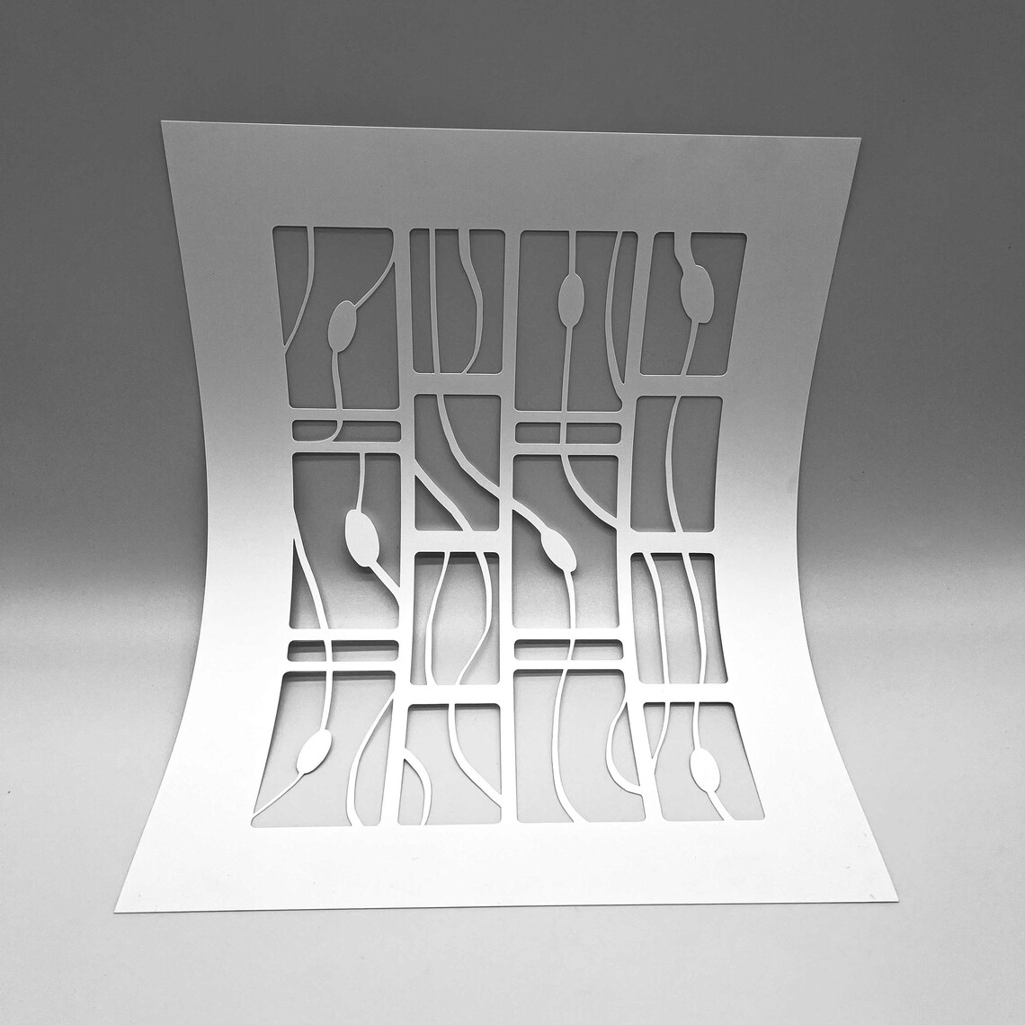 STENCILS Wavy Windows Two Styles and Sizes Mixed Media - Etsy