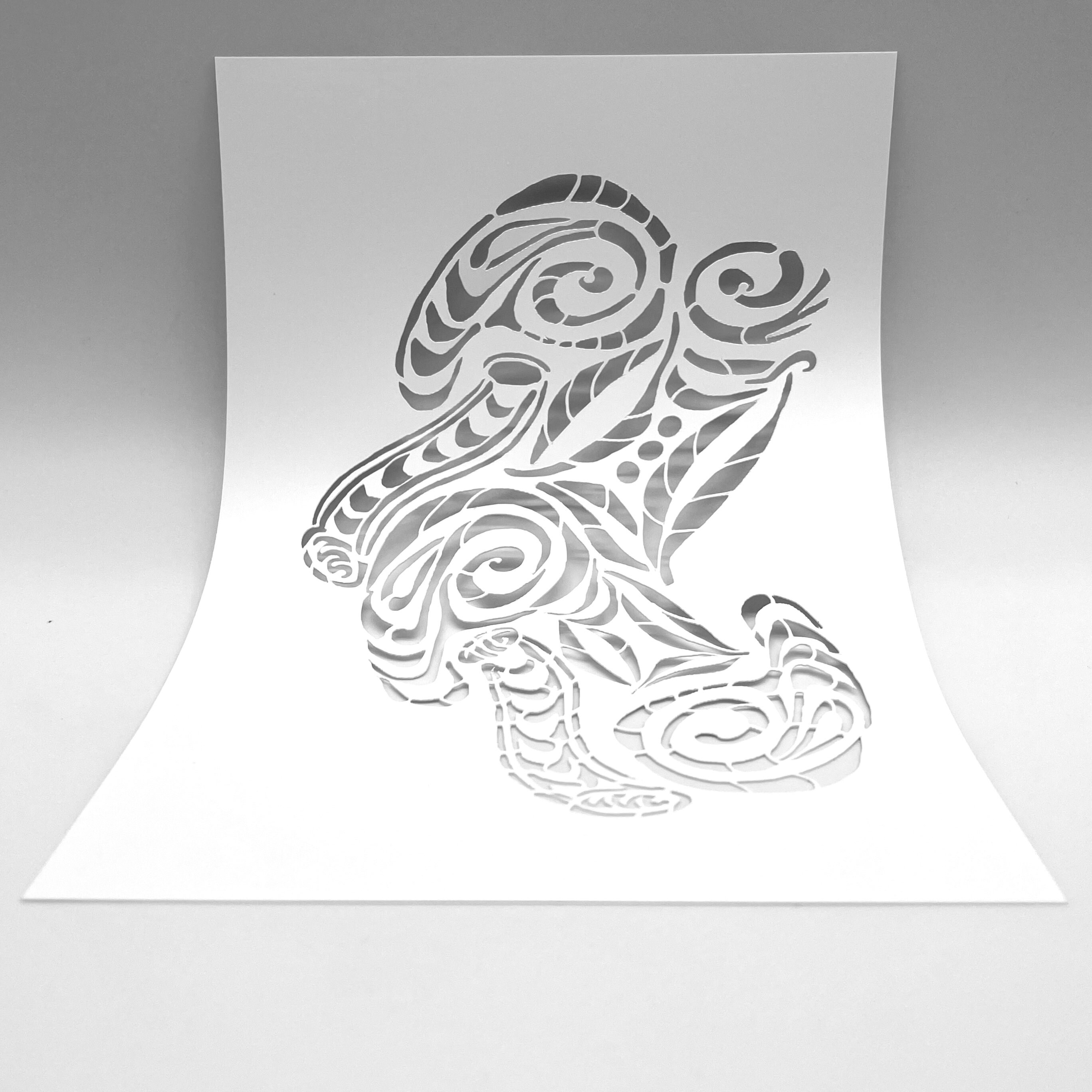 STENCILS Swirly Swirling Swirlz Pattern Mixed Media | Etsy