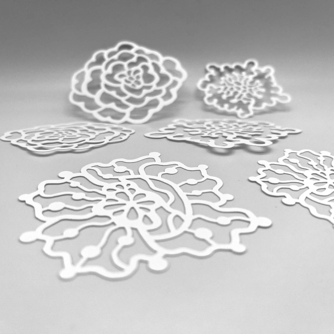 MASK | Cranky Buds Set of 6 | Mixed Media by RHONDA | Ideal for Gel ...