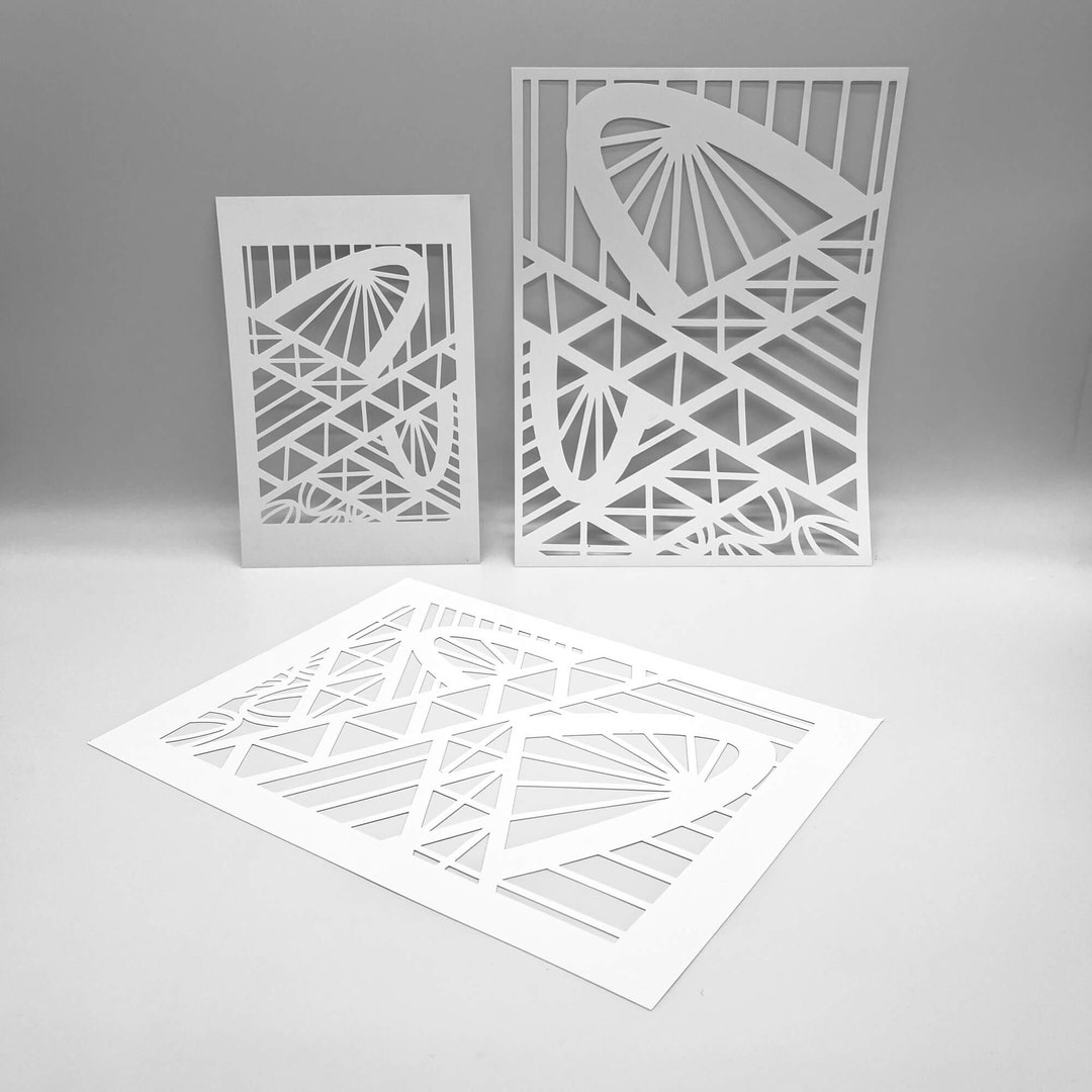 STENCILS | Beam Burst Lines | Created by Yolande Alexander | Ideal for ...