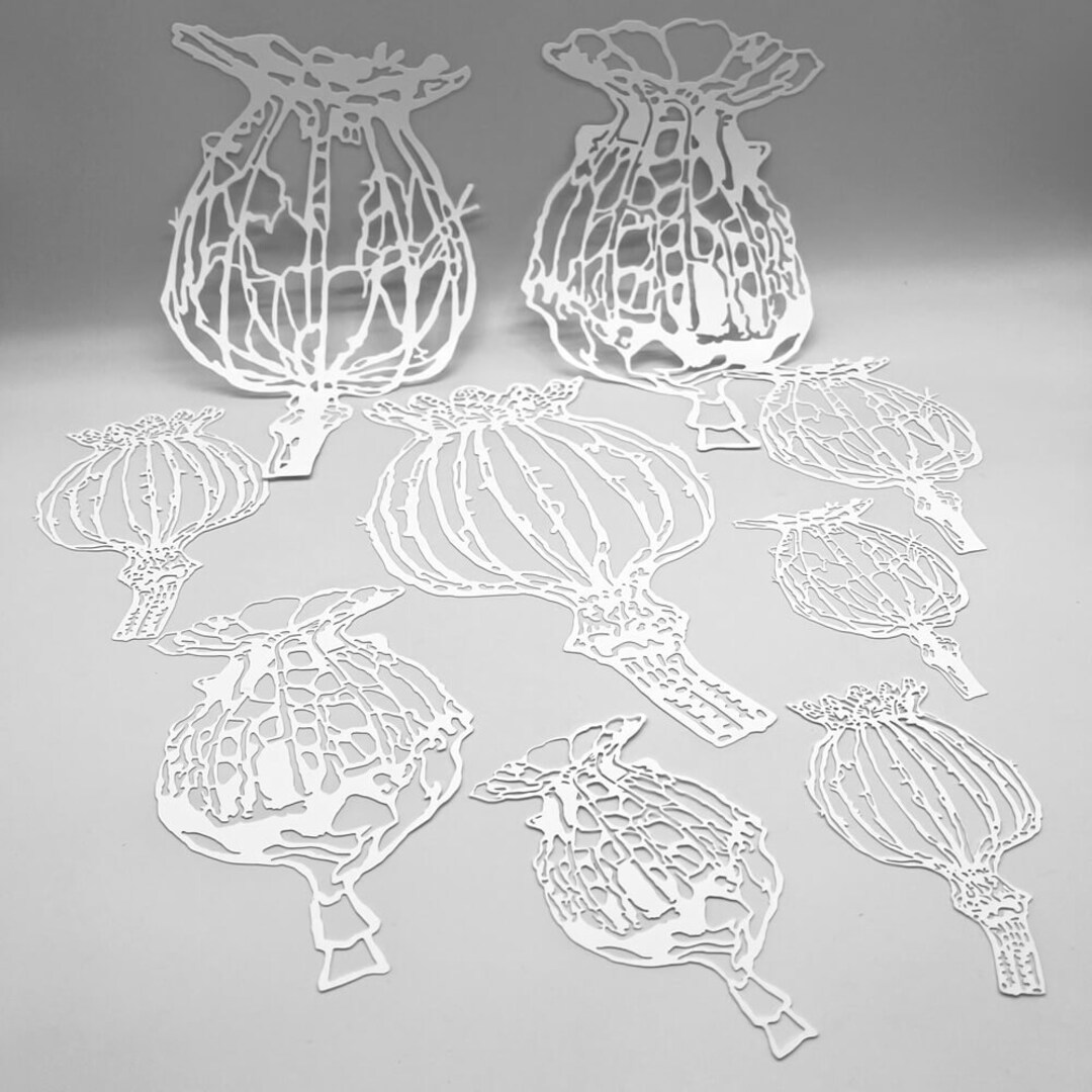 MASK | Poppy Pod Sets | Mixed Media by Susan Dufresne | Ideal for Gel ...