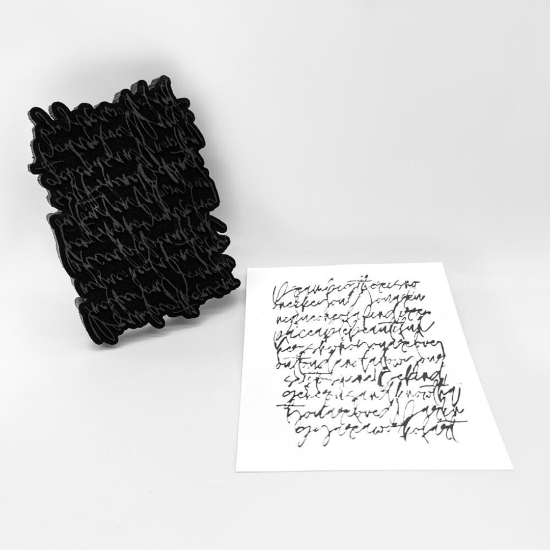 FOAM STAMPS | Dream Big Script Poem | Mixed Media by Froyle Art ...