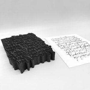 FOAM STAMPS | Dream Big Script Poem | Mixed Media by Froyle Art ...