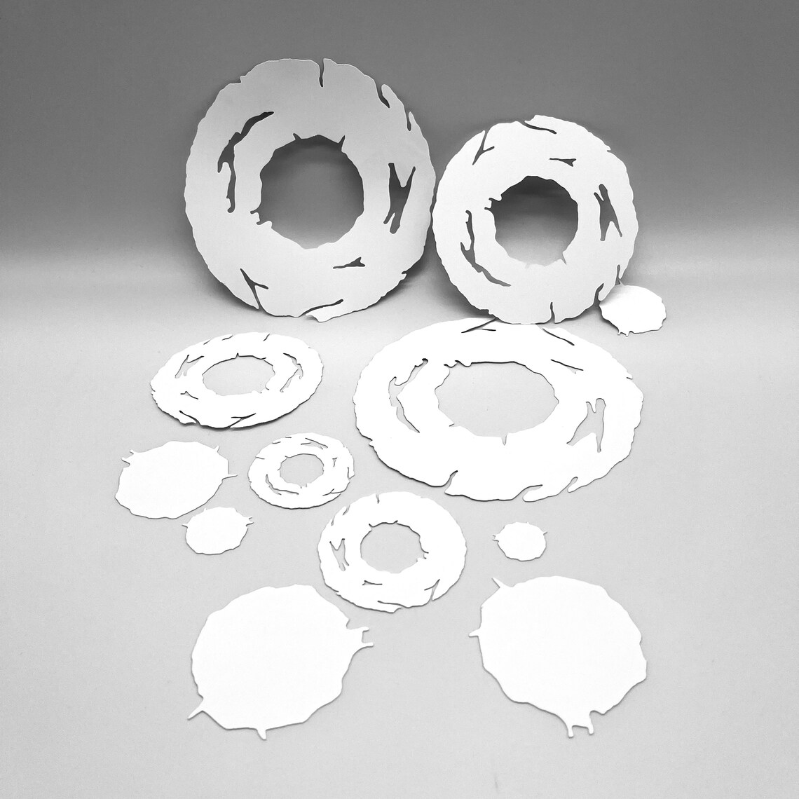 Dinged up Donuts Stencil Set | Mixed Media, Gel Plate Printing - Etsy