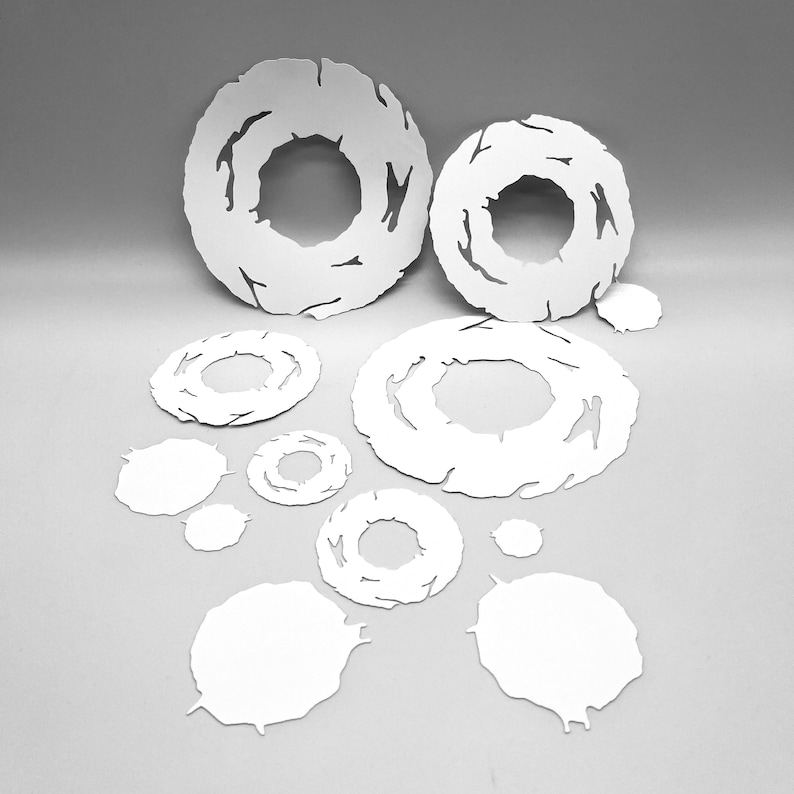 Dinged up Donuts Stencil Set | Mixed Media, Gel Plate Printing - Etsy