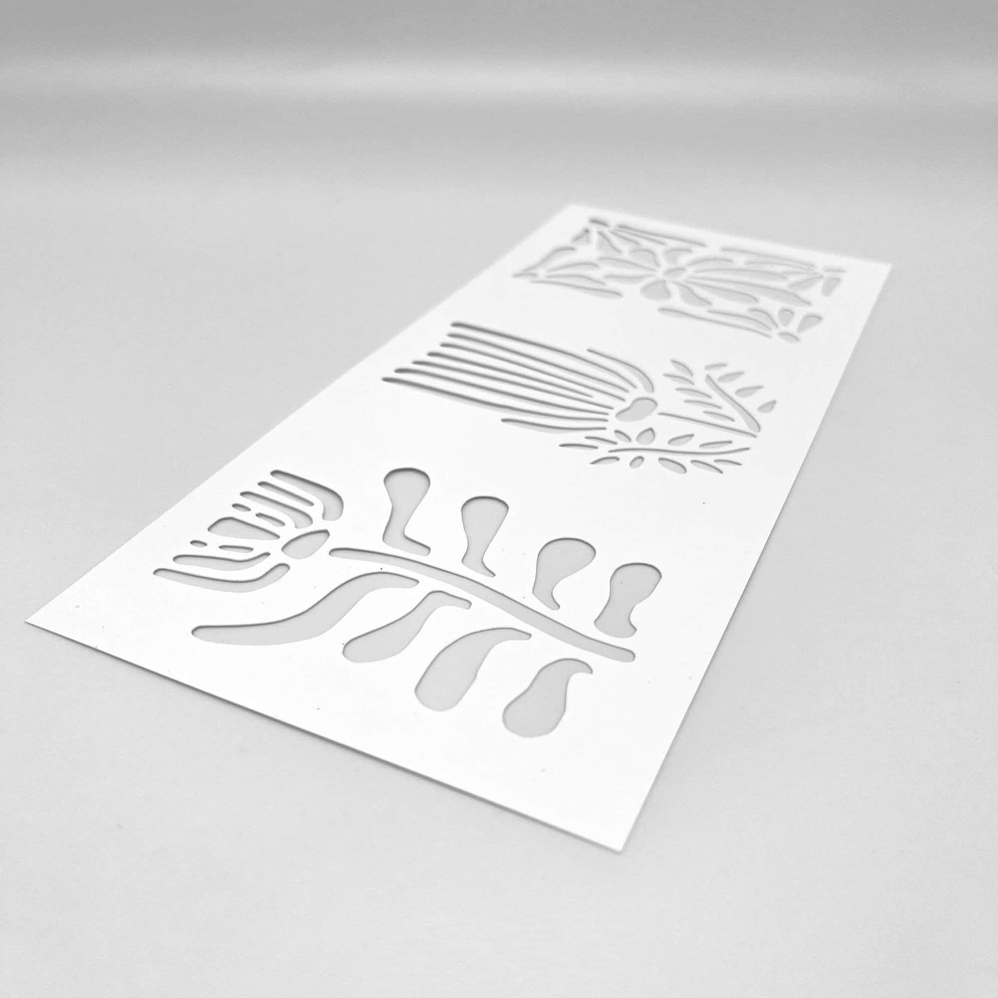 Flora Fauna Stencil Set | Gel Plate Printing, Polymer Clay - Etsy