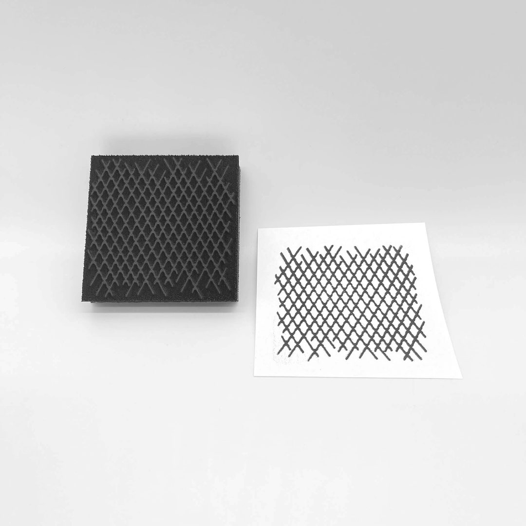FOAM STAMPS | Frayed Weave | Mixed Media by Ceri Griffiths | Artists ...