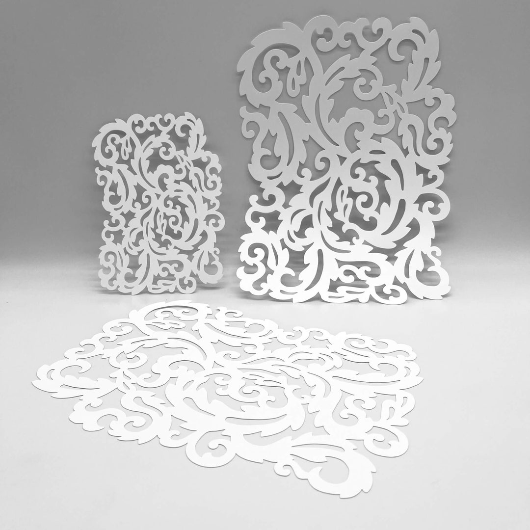 MASK | French Curves | Mixed Media by RHONDA | Ideal for Gel Plate ...