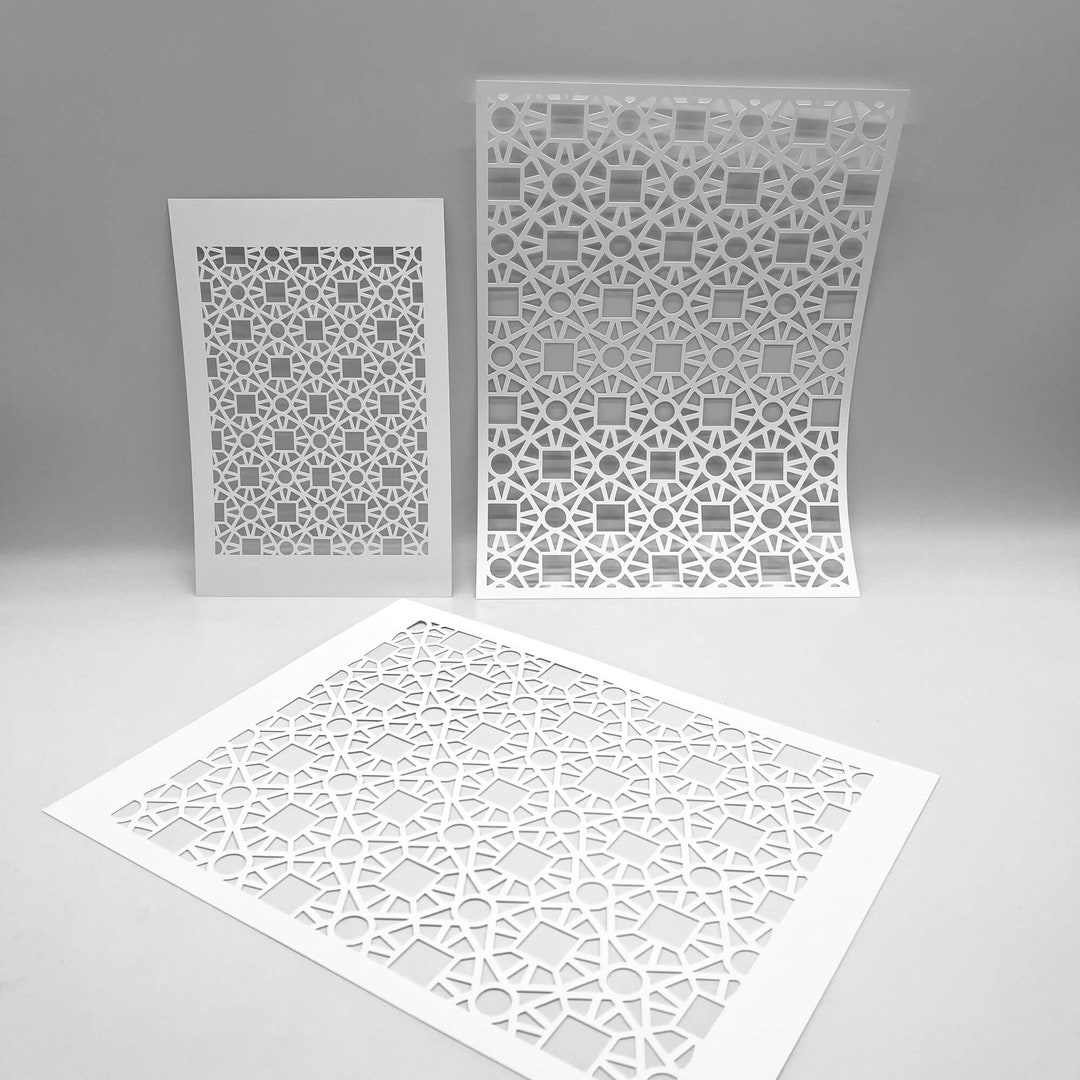 STENCIL | Marrakesh | Mixed Media by RHONDA | Ideal for Gel Plate ...