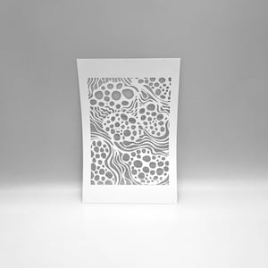 Happy Stream Stencil by Myriam Wulf | Gel Plate Printing, Polymer Clay ...