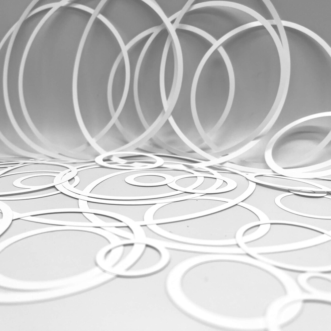 MASK | 44 Circle Rings of Madness | Mixed Media | Ideal for Gel Plate ...